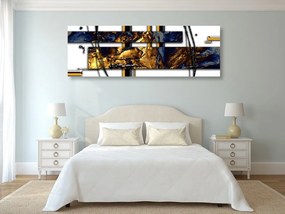 Obraz luxusní abstrakce - 135x45 cm
