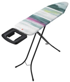 Brabantia MORNING BREEZE Žehlící prkno 124x38 cm - pevná odkládací plocha pro žehličky - černý rám 22 mm