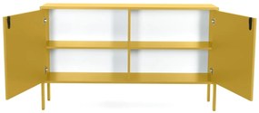 Matně hořčicově žlutá lakovaná komoda Tenzo Uno 148 x 40 cm