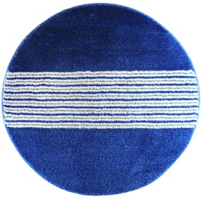 ROUTNER Koupelnová předložka IRSINA Modrá - Modrá / Kruh Ø 90 cm
