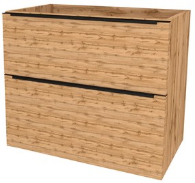 Mereo Mereo, Mailo, koupelnová skříňka 81 cm, černé madlo, Multidecor, CN591SBDWOT