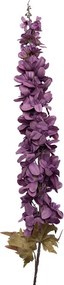 Dekorace umělá květina ostrožka Delphinium s fialovým květem - 8*8*124 cm