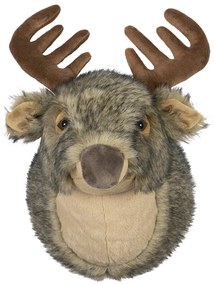 Nástěnná plyšová dekorace hlava jelen Cuddly Deer - 44*30*34cm