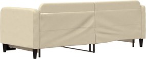 Válenda s přistýlkou krémová 80 x 200 cm textil 3196815