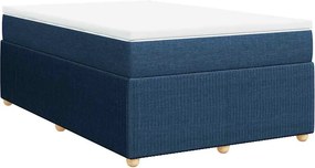 Box spring postel s matrací modrá 120x200 cm textil 3285566