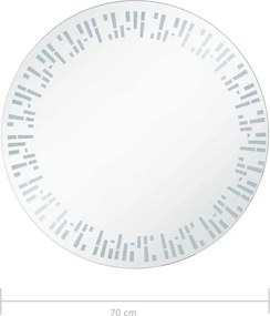 vidaXL Koupelnové zrcadlo s LED osvětlením 70 cm [144721]