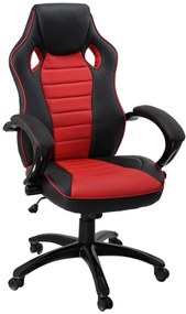 Kancelářská židle  Hawaj Racing Deluxe | červeno-černá