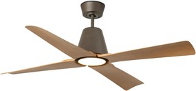 FARO 34106-130 TYPHOON M LED LED stropní ventilátor, hnědá/dřevo - FARO