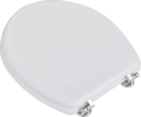 WC sedátka s víkem 2 ks MDF bílá 275907