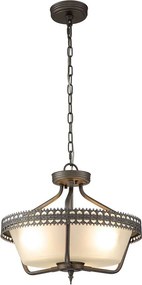 Elstead CROWN retro svítidlo 44 cm rezavý kov 3xE27