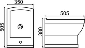 Novoterm Závěsný bidet NV-Kleopatra 15