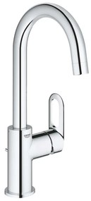 Grohe BauLoop - Umyvadlová baterie s výpustí a otočným výtokem, chrom 23763000