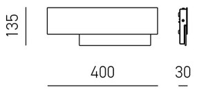 Gea Luce DOHA A P A - LED Nástěnné svítidlo DOHA LED/15W/230V 40 cm chrom