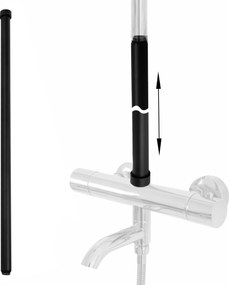 Prodloužení pro vanovou/sprchovou soupravu REA ø 22 mm - 60 cm, černá mat