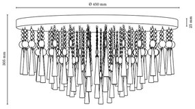 Spot-Light 9018828 - Stropní svítidlo LUXORIA 8xG9/28W/230V