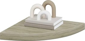 323926  Floating Corner Shelves 2 pcs Oak 35x35x3,8 cm MDF 323926