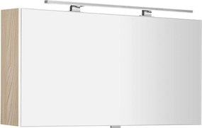 Sapho Cloe - Zrcadlová skříňka s LED osvětlením 100x50x18 cm, jilm bardini CE100-0013
