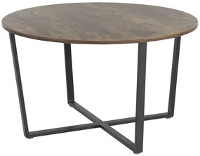 Konferenční stolek tmavé dřevo / černá ORICK Beliani