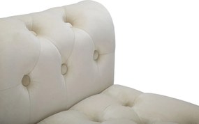 Lavice Paris 120 cm samet béžová/zlatá