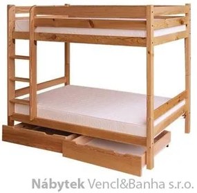 patrová postel, palanda z masivniho dřeva borovice drewfilip 12
