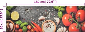 Kuchyňský koberec omyvatelný Zelenina 60 x 180 cm samet 136538