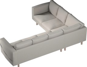 Potah na pohovku IKEA Norsborg rohová 5-místná barva šedá látka pletený vzor