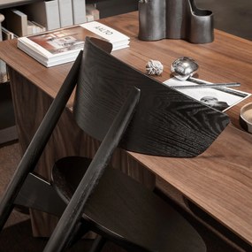 FERM LIVING Jídelní židle Herman Wood, Black