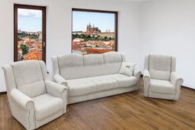 Sedací souprava AMANDA 3+1+1 hnědá