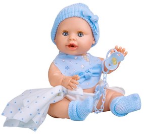 Berjuan Interaktivní panenka s příslušenstvím Baby Susú Azul chlapeček 38cm