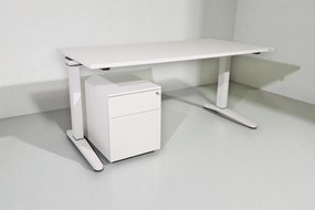 STEELCASE Set:Stůl+kontejner, STC, Ology, 160x80, bílá/bílá