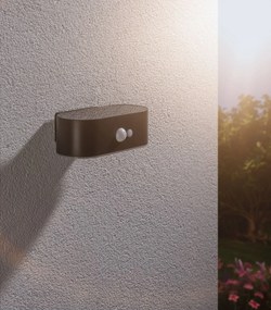 P 94571 Solární LED venkovní nástěnné svítidlo Adya pohybové čidlo IP44 3000K černá - PAULMANN
