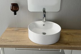 Sapho, YAKARTA keramické umyvadlo, průměr 46cm, na desku, BH7021