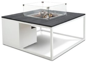 Krbový plynový stůl Cosiloft 100 bílý rám/ černý deska COSI
