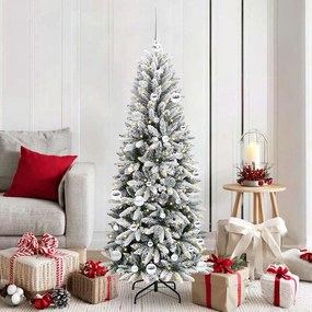 Umělý vánoční stromeček Bílá 150 cm PVC, plast, ocel a PE 3396038