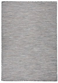 Venkovní hladce tkaný koberec 160x230 cm hnědý a modrý 340818