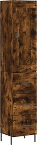 Skříň highboard kouřový dub 34,5 x 34 x 180 cm kompozitní dřevo 3200206