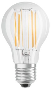 Průhledná klasická LED žárovka E27 7,5 W STAR, teplá bílá
