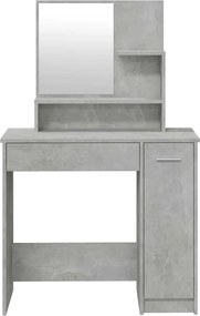 Toaletní stolek sada betonově šedý 86,5 x 35 x 136 cm 3114150