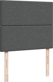 Box spring postel s matrací tmavě šedá 120x190 cm textil 3291213