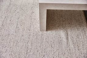 Ručne viazaný kusový koberec Salt DE 4061, 80x150, biela, obývacia izba, Diamond Carpets India