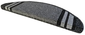 Vopi Nášlapy na schody Gandia šedý půlkruh, samolepící - 24x65 půlkruh (rozměr včetně ohybu)