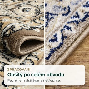 Angel Carpet, Kusový koberec Sultan 42 Beige, 120x170, béžová, kancelář