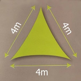 Sluneční plachta 4*4*4 m šedá