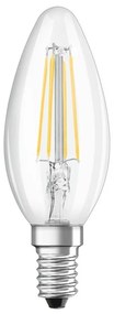 Malá LED svíčková žárovka E14 4 W CLASSIC B, teplá bílá