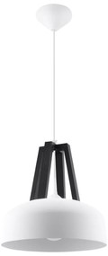 Sollux Lighting Závěsná lampa CASCO bílá/černá