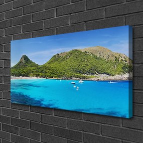 Obraz na plátně Hory Moře Krajina 140x70 cm
