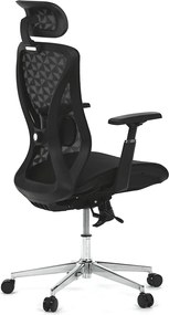Ergonomická kancelářská židle NILS - černá síťovina