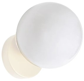 Skleněné nástěnné svítidlo Lymington Small Barva: Bílá