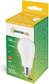 Žárovka SPECTRUM LED E27 230V 9W neutrální bílá