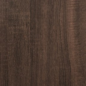 Stolní organizér hnědý dub 44,5 x 24 x 25 cm kompozitní dřevo